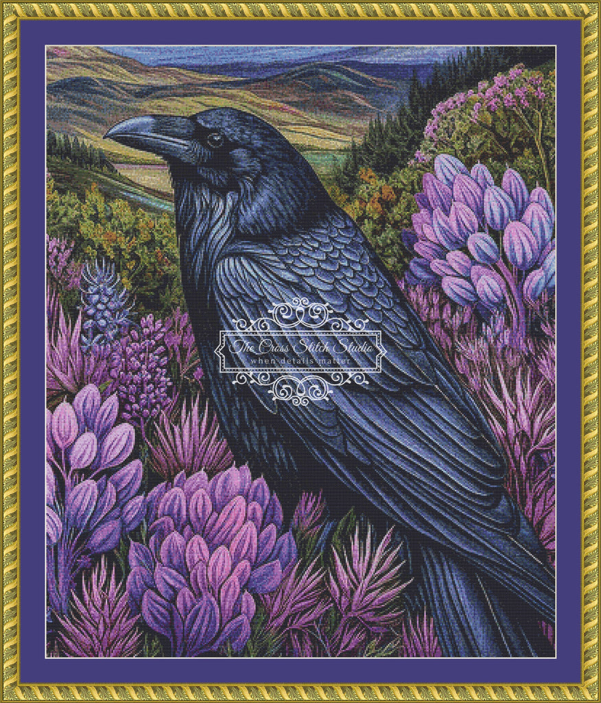 Crow Cross Stitch Pattern | The Cross Stitch Studio | The Cross Stitch ...