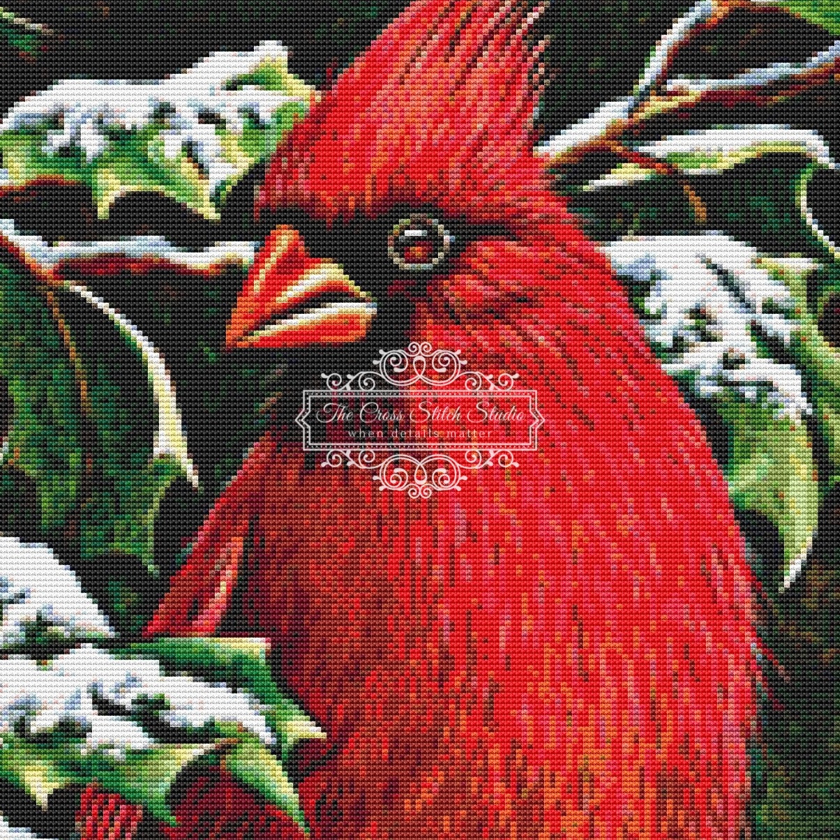 Cardinal Cross Stitch Pattern | The Cross Stitch Studio | The Cross ...