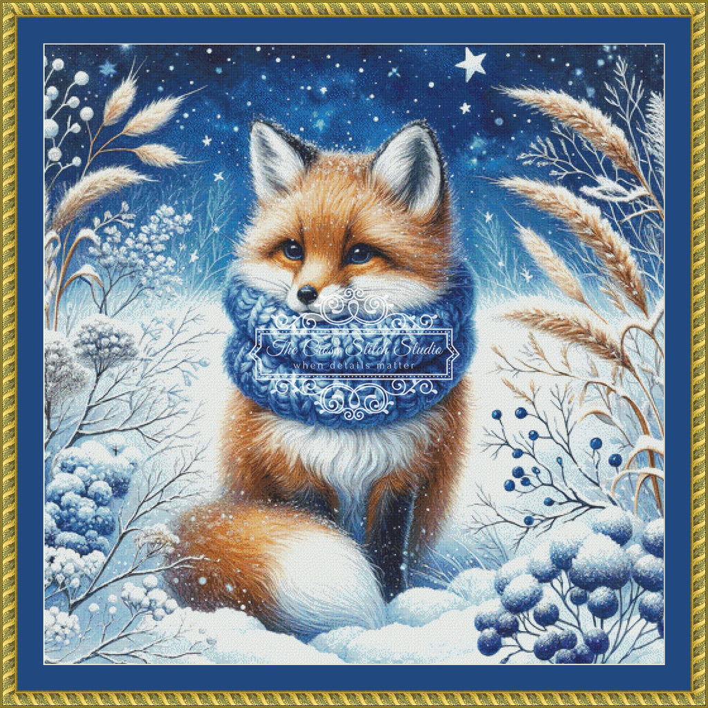Winter Fox Cross Stitch Pattern | The Cross Stitch Studio | The Cross Stitch Studio