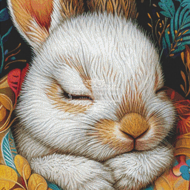 Sleeping Bunny Rabbit Cross Stitch Pattern | The Cross Stitch Studio ...