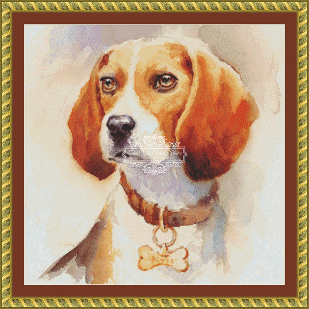 Beagle Dog Cross Stitch Pattern | The Cross Stitch Studio | The Cross ...