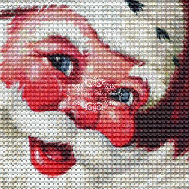 Christmas Santa Cross Stitch Pattern | The Cross Stitch Studio | The ...