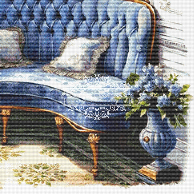 Victorian Parlor Cross Stitch Pattern | The Cross Stitch Studio | The ...